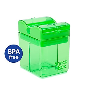 Precidio Design Snack in the Box NEW Little Finger-Friendly Eco-Friendly Reusable Snack Container (Green) 1001GR