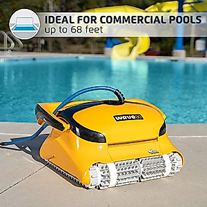 DOLPHIN Wave 80 Commercial Robotic Pool Cleaner with Caddy, Engineered for Unmatched Cleaning Performance, Ideal for Commercial Swimming Pools up to 68 Feet…