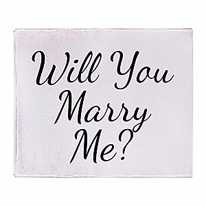 CafePress Will You Marry Me? Throw Blanket Super Soft Fleece Plush Throw Blanket, 60"x50"