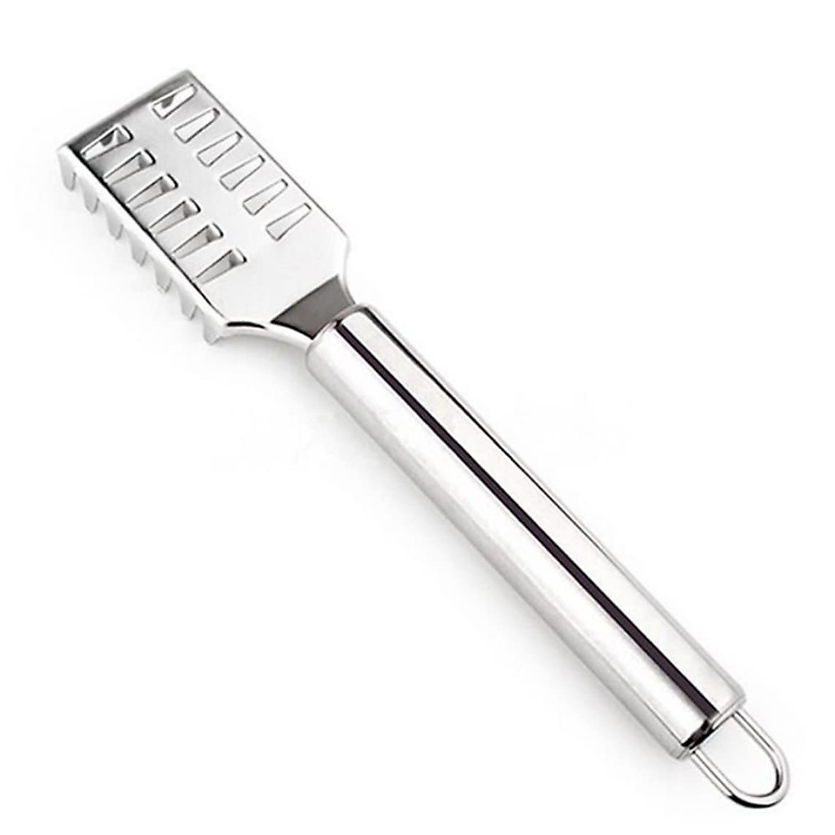 Tuimiyisou Fish Scale Planer Fish Scaler Fish Scale Planer Remover Scraper Sawtooth Extractor Stainless Steel with Firm Grip Kitchen Tool