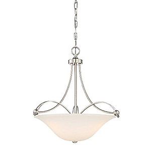 Home Decorators Collection 3 Light Brushed Nickel Pendant Model 1001567759