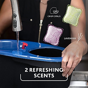 O-Cedar EasyWring RinseClean Microfiber Spin Mop & Bucket Floor Cleaning System with 2 Extra Refills with Citrus and Lavender Pacs (Variety Pack)