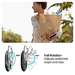 Spigen Style Ring Cell Phone Ring Phone Grip/Stand/Holder for All Phones and Tablets - Black