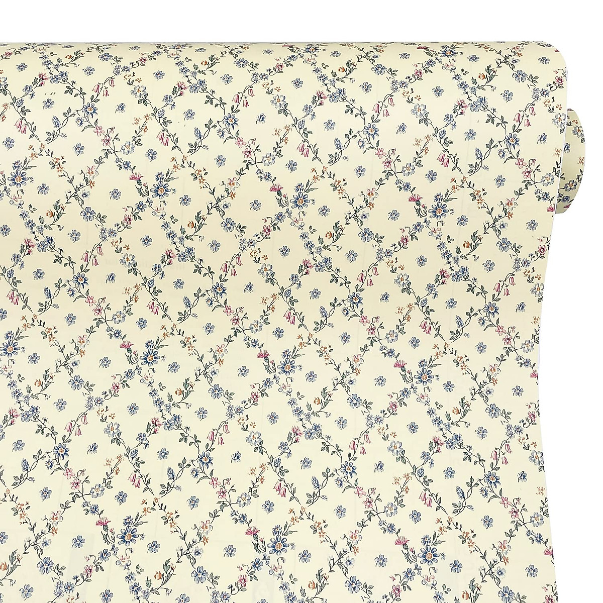 Yifely Sunmer Blooms Furniture Paper Decorative Shelf Drawer Liner Self-Adhesive Storage Locker Decor 17.7 Inch by 9.8 Feet