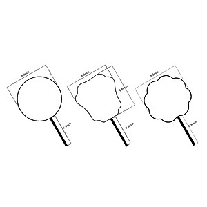 YUELAI Translucent Silk Embroidered Hand Held Fan, Chinese Round Fan, Ancient Hand Fan,Traditional Palace Paddle Dance Fan, Vintage Double-Sided Pattern Fan