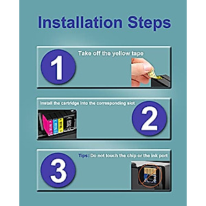 950XL 951XL Ink Cartridges Compatible for HP 950 951 HP OfficeJet Pro 8610 8600 8615 8620 8625 8100 276dw 251dw (4-Pack, HP 950 951)