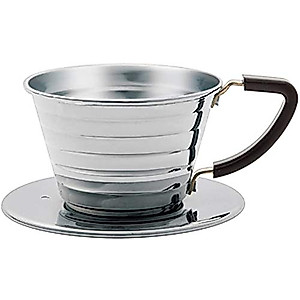 Kalita Stainless Steel Wave 155 Coffee Dripper, Size, Silver