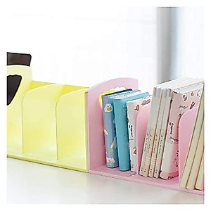 Book Ends Book Ends Plastic Bookend, Organize Office bookends, Fixed Bookends, Storage Bookends, Suitable Office, Desk, Living Room Book Ends. Durable and Stylish bookends Bookends (Color : OneColor