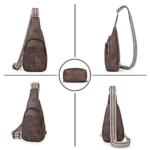 CLUCI Leather Backpack Purse for Women Small Sling Bag for Women Crossbody