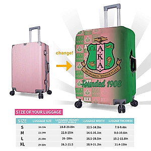 ISUNIET Washable Elastic Luggage Cover Travel Suitcase Protective Cover Trunk Case Fits 18''-32'' Suitcase Protector Baggage With Concealed Zipper for Women Girls Gifts 5 Medium