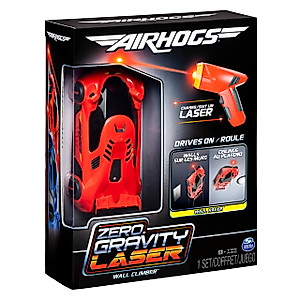 Air Hogs, Zero Gravity Laser, Laser-Guided Wall Racer, Wall Climbing Race Car, Red