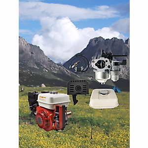 YAMAKATO Engine Tune Up Parts Kit for Honda GX120 GX160 GX200 4.0 5.5 6.5 hp Carburetor Fuel Tank Muffler 18310-ZF1-000 & More