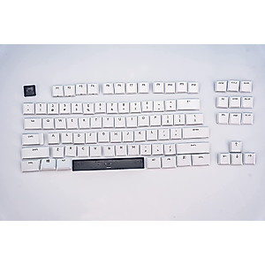 wj forG915 Full Set of 109/87 Keycaps Replacement G915/G913/G815/G813 TKL RGB Gaming Mechanical Keyboard (87 Keys White G915)
