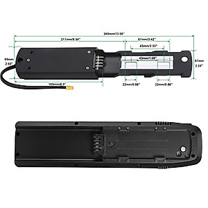 FcotMiue Ebike Battery Pack 52V 15Ah Electric Bike Downtube Batteries for 500W 750W 1000W Bafang Voilamart AW Ebikeling and Other Motor Convertion kit DIY