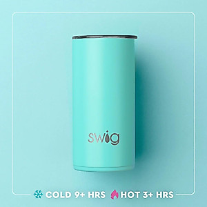 Swig Life 12oz Insulated Tumbler, Travel Coffee Tumbler with Lid, Cup Holder Friendly Travel Coffee Mug, Stainless Steel Thermos (Sugar Skulls)