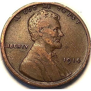 1914 P Lincoln Wheat Cent Penny Seller Fine