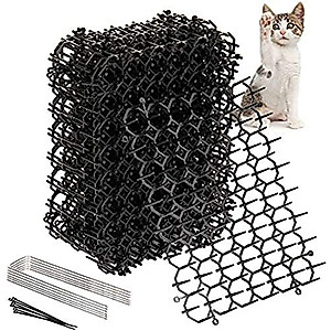 OCEANPAX Scat Cat Mat with Spikes Prickle Strips Digging Stopper Pest Repellent Spike Deterrent Mat, 78 x11 inch and 8.47 X 6.3inch(12Pack)