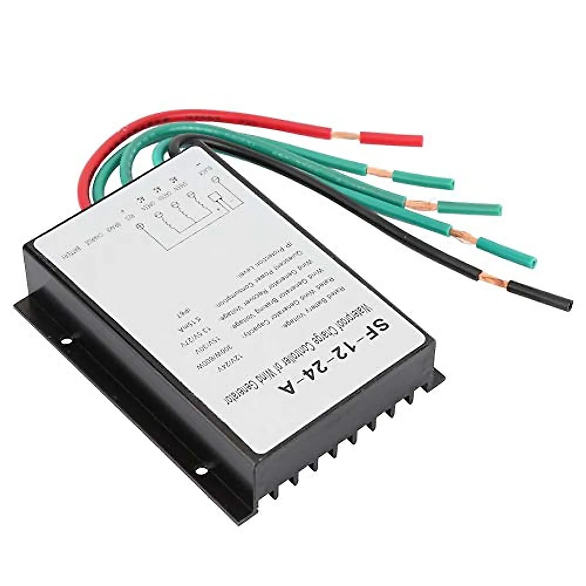 Fafeicy Wind Turbine Controller, SF-12-24-A 12V/24V Waterproof Wind Turbine Generator Charge Controller Regulator, Dynamo for Solar Street Lights, Courtyard Lights