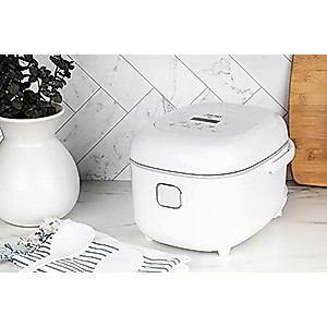 Aroma Housewares Professional 8-Cups (Cooked) / 2Qt. 360° Induction Rice Cooker & Multicooker (ARC-7604), White