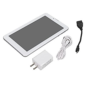 ciciglow Kids Tablet, 7 Inch Android Tablets with Octa Core, 1280x800IPS Touchscreen, 2MP and 5MP Camera, 3500mAh Battery, GPS, WiFi, Bluetooth, One Card One Standby, 5G WiFi Dual Band(White)