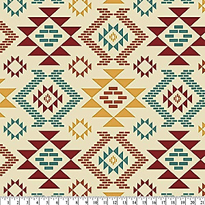 Southwest Weave Anti-Pill Premium No-Sew Throw Fleece Fabric Kit (50x60)