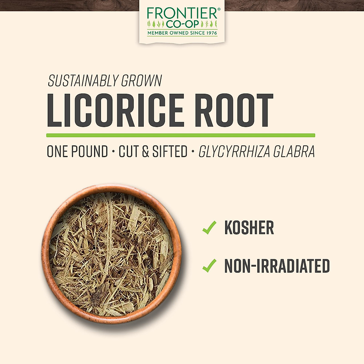 Frontier Co-op Cut & Sifted Licorice Root 1lb