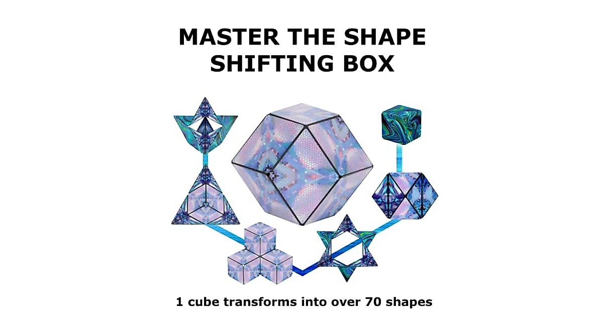 SHASHIBO Shape Shifting Box - Transformable Fidget Cube with 70+ Shapes
