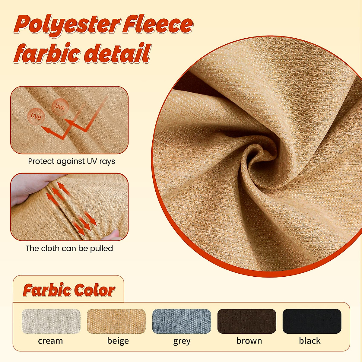 mudilun Bench Cushion for Indoor/Outdoor with Velcro Non-Slip Patio Furniture Cushions Durable Thickened Piano Chair Pads for Window Shoe Kitchen Dining Room Cushions (30x14x3, Khaki)