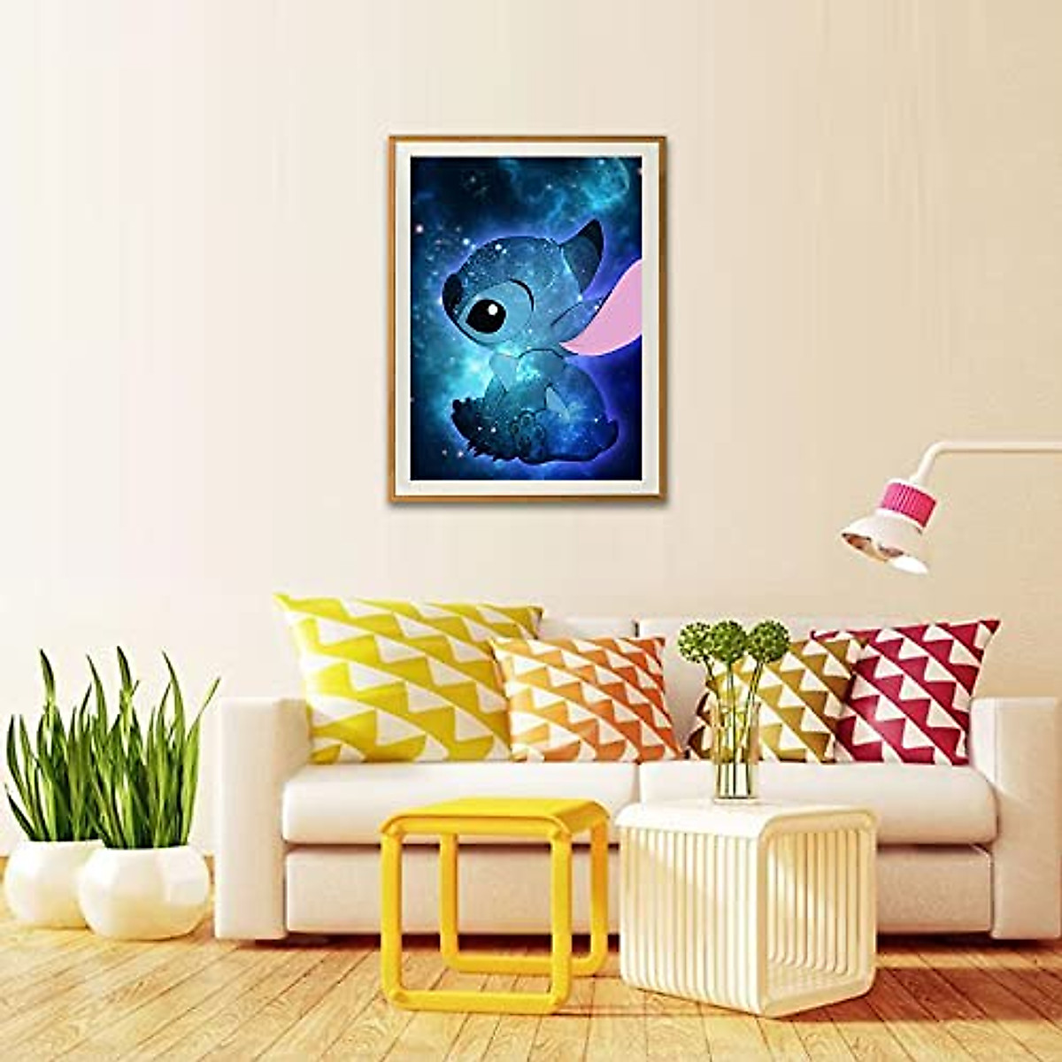 FILASLFT Stitch Diamond Painting, Diamond Art Stitch, Diamond Painting Kits for Adults, Diamond Painting Stitch Gem Art Craft DIY Home Wall Decor 12 x 16 inch (Galaxy Stitch Diamond Painting)