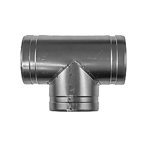 Metal 4" Inch 3 way splitter. Connect multiple machines - 90 degree 3 way connector.