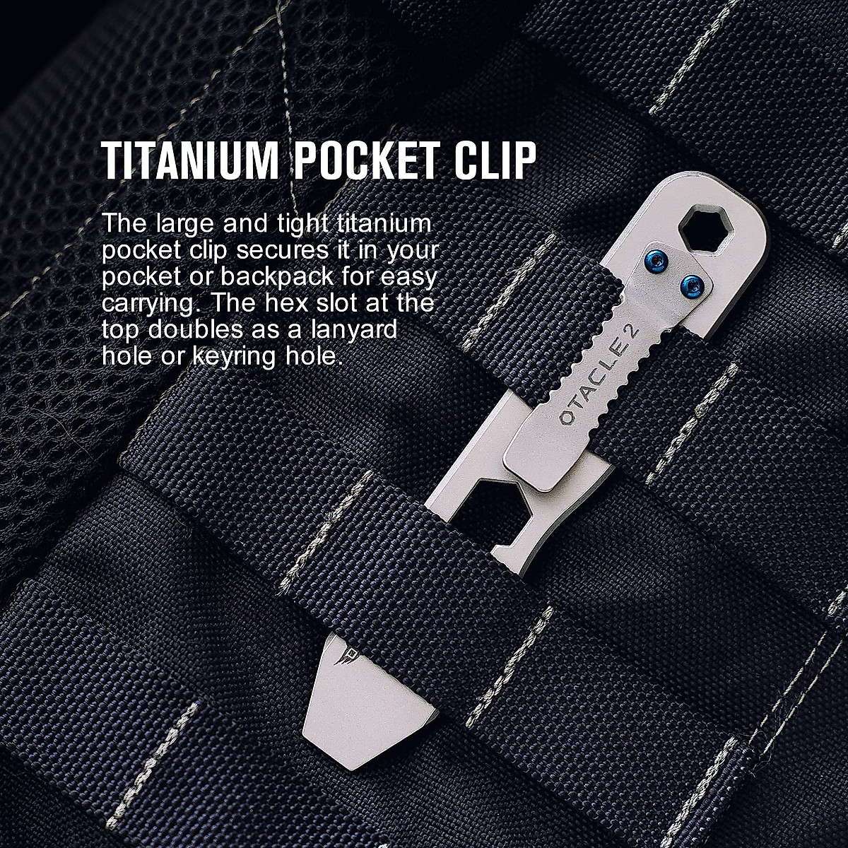 OKNIFE Parrot 154CM Stainless Steel Folding EDC Pocket Knife Bundle with Otacle 2 EDC Ti Bottle Opener Pry Bar