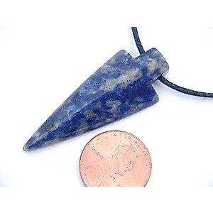 BUTW Sodalite Arrowhead Pendant Necklace