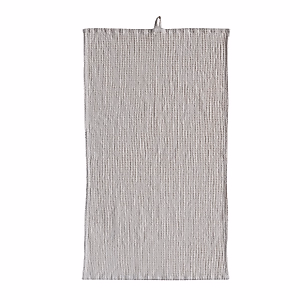 Creative Co-Op Oversized Woven Linen and Cotton Waffle Decorative Loop for Dining and Kitchen, Cream Color Tea Towel