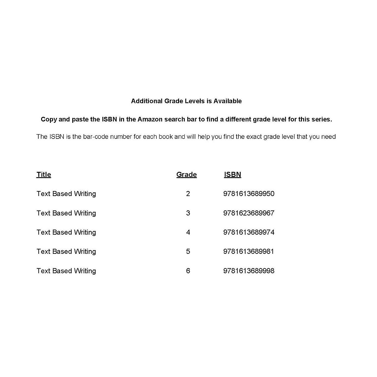 Text Based Writing Nonfiction, Grade 5