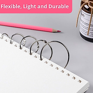 Mr. Pen- Binder Rings, Loose Leaf Binder Ring, 36pc, Assorted Sizes, Book Binder Rings, Ring Binder Clips, Metal Rings for Index Cards, Rings for Flash Cards, Index Card Rings, Book Rings, Ring Hooks