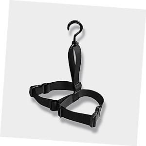 Toddmomy Shoe Rack Boot Hanger Outdoor Clothes Drying Rack Belt Hanger 2 Sets Wader Boot Dryer Multifunctional Boot Drying Rack Wader Storage Rack Hanging Strap Fishing Boot Accessory Black