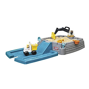 Little Tikes Dirt Diggers Excavator Sandbox for Kids, Including lid and Play Sand Accessories,Multicolor