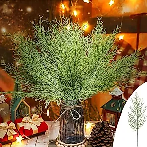 Christmas Branches, 12pcs Artificial Christmas Branches DIY Crafts Branches, 13.7 in Christmas Branches Gift Boxes Vase Decoration for Xmas Indoor Outdoor Home Decor