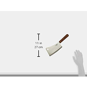 Lamson Meat Cleaver, with Riveted Walnut Handle, Stainless Steel, 12"