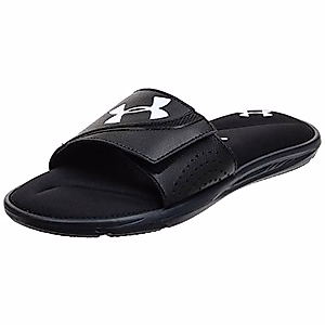 Under Armour Men's Ignite VI SL Slide Sandal, Black (003)/Black, 11 M US