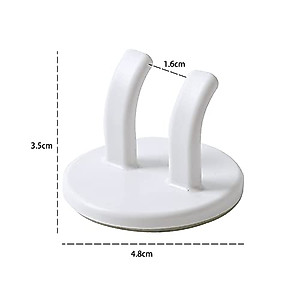 MIUPOO Razor Hooks,Power Plug Line Hook,Hook for Shaving Keys, Towel, Kitchen Utensils,2 Piece.