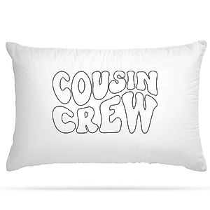 Getname Necklace Custom Name Cousin Crew Pillowcase Rainbow Letter Cousin Crew Pillow Case Personalized Cousin Crew Pillow Covers 16x20 20x26 20x30 20x36 Cousin Crew Throw Pillow Cover for Boys Girls