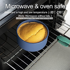 BEFOY Large Silicone Food Storage Container Set Airtight Stackable with Lids Lunch Bento Snack Box School Office Camping Hiking BPA Free