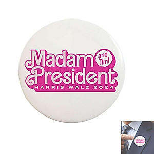 Kamala Harris Waltz 2024 Button Pins，Kamala Harris Tim Waltz 2024 President Election Round Buttons Badge for supporter, Kamala 2024 new cute Pin, exquisite Kamala Harris lapel pins(5pcs) (Pink)