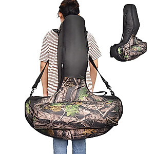 DUZHONG T-Shaped Cross Bow Bag Outdoor Lightweight Large Capacity Oxford Fabric Archery Hunting Crossbow Bag Bow Case
