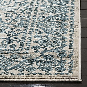 SAFAVIEH Princeton Collection 2' x 8' Blue / Beige PRN714M Vintage Distressed Runner Rug