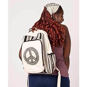 Soul Flower Into The Forest I Go Natural Canvas Backpack