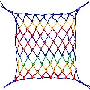 EkiDaz HXRW Rope Net Outdoor Climbing Net for Kids Protective Rope Net Stair Safety Net Anti-Fall Colorful Cargo Net Playground Sets for Backyards (Size : 2 * 5m(6.6 * 15.15ft))