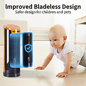 WESTTREE Tower Fan, Oscillating Fan with Remote Control,Portable Small Desk Fan Oscillating Fan for Indoors with 3 Speed,3 Mode,12H Timer, Personal Quiet Cooling Floor Fan Tower Fan for Bedroom Office