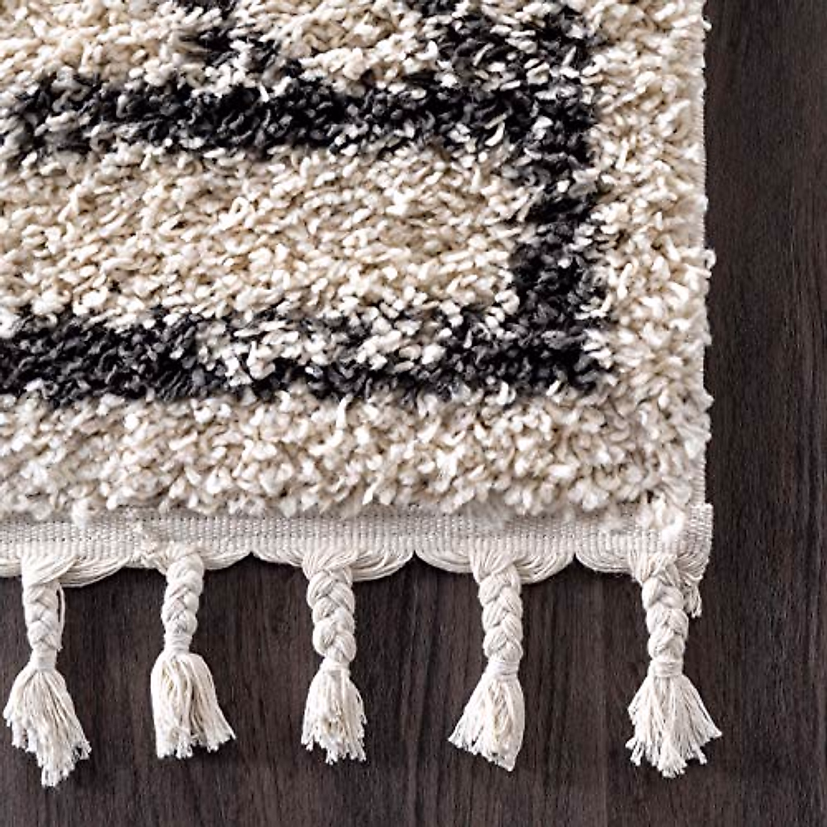 nuLOOM Mackie Moroccan Tasseled Shag Area Rug